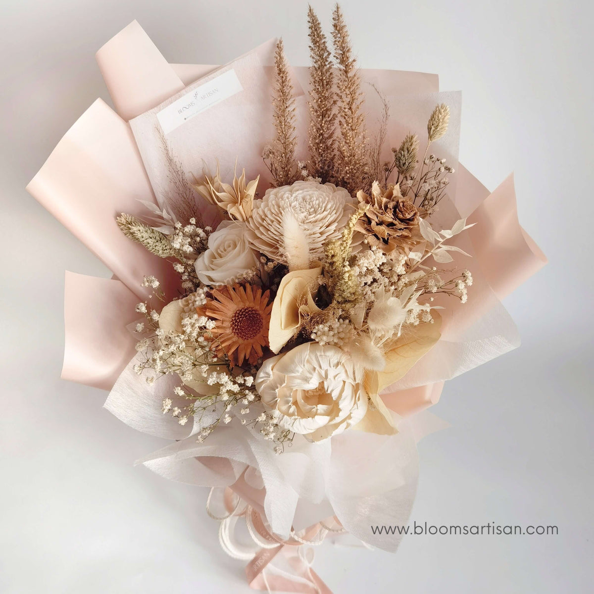 Boba Milk Tea - Dried Flower Bouquet | Blooms Artisan PH